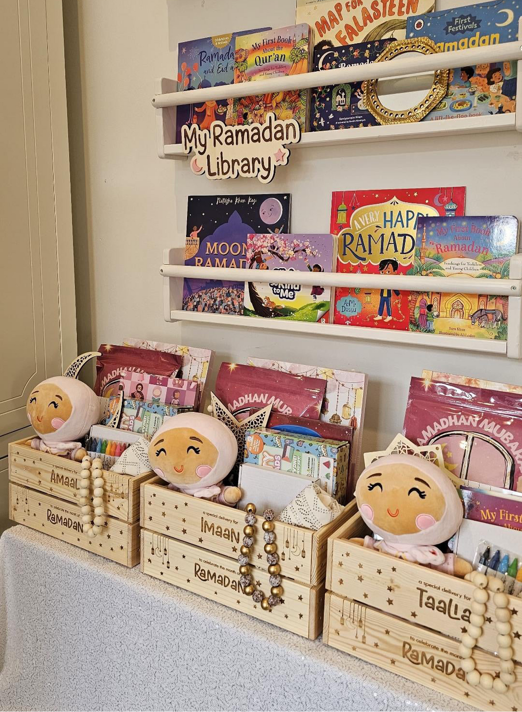 Moons & Stars Wooden Islamic Gifts & Decor | Treasures for Eid Ramadan ...