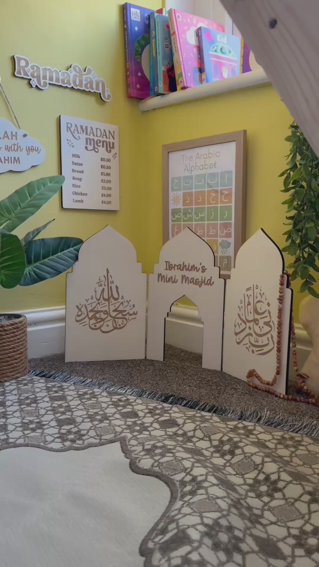 Personalised Wooden Mini Masjid Islamic Gift – Sunshine and Sunnah